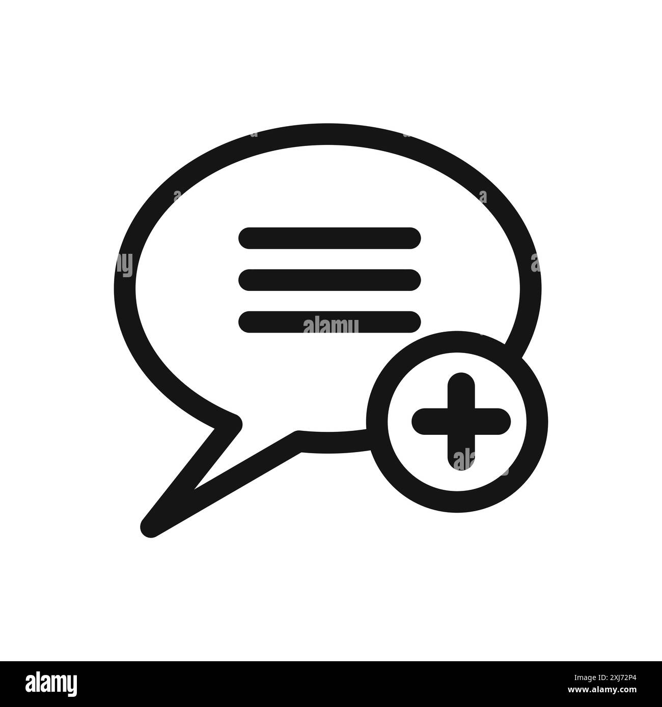 Add chat icon vector line logo mark or symbol set collection outline ...