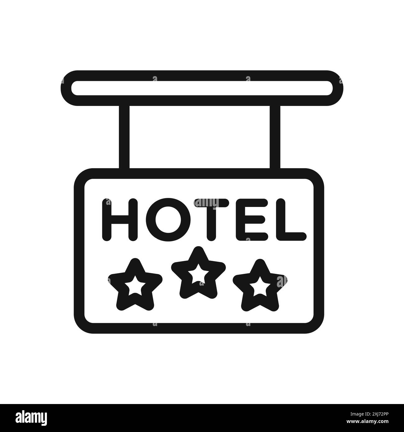 3 star Hotel icon vector line logo mark or symbol set collection ...
