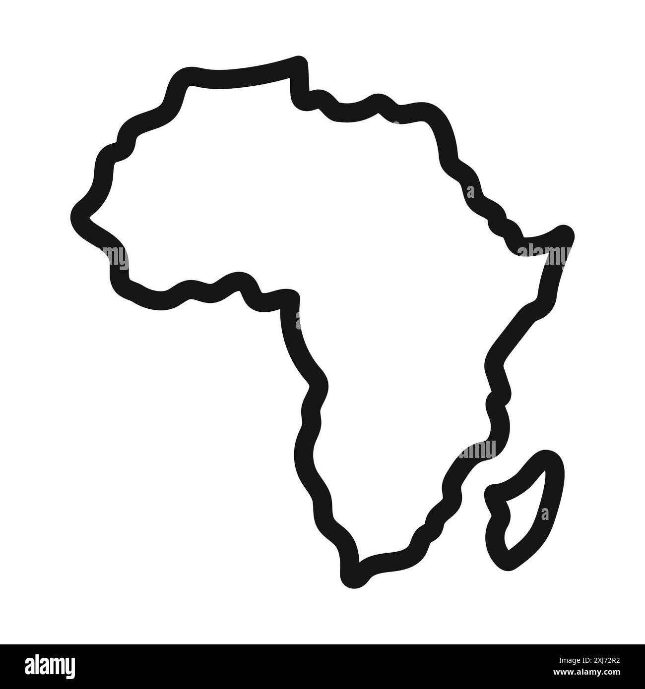africa map icon vector line logo mark or symbol set collection outline ...