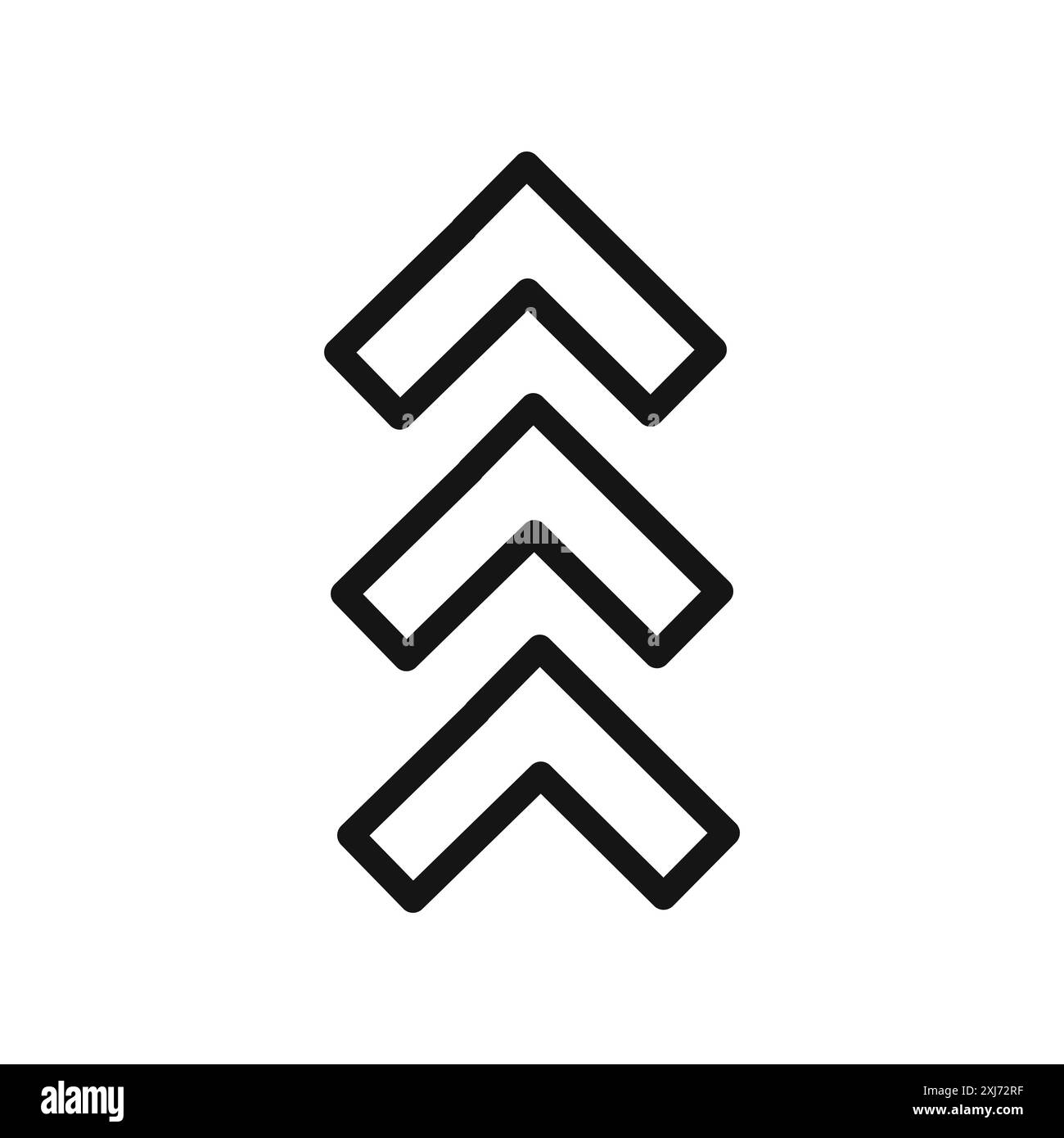 Arrow Chevron Icon Vector Line Logo Mark Or Symbol Set Collection Outline Style Stock Vector