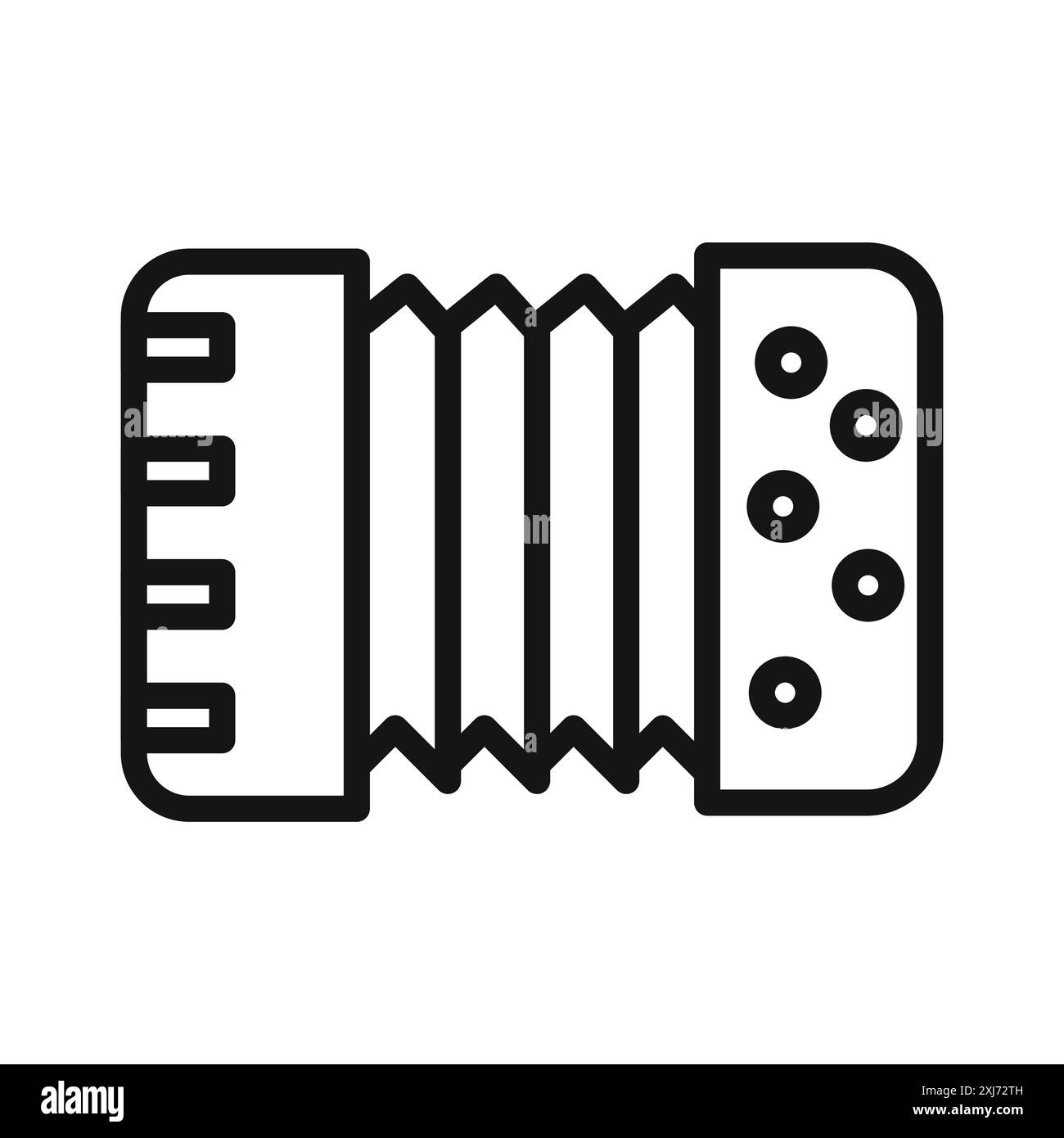 accordion icon vector line logo mark or symbol set collection outline ...