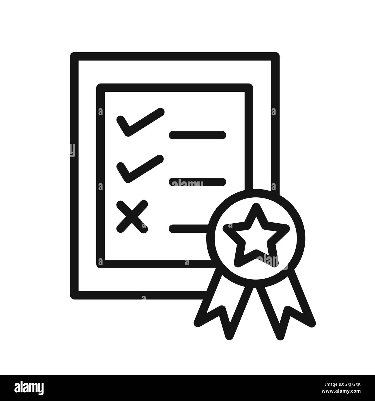 Audit inspection finance icon vector Black and White Stock Photos ...