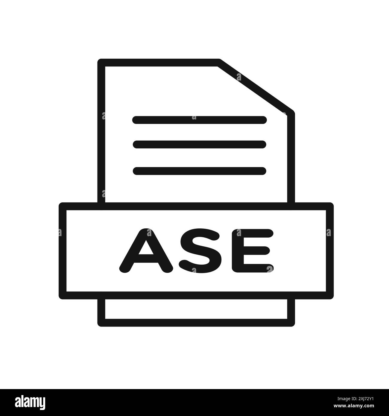 ASE FILE DOCUMENT ICON vector line logo mark or symbol set collection ...
