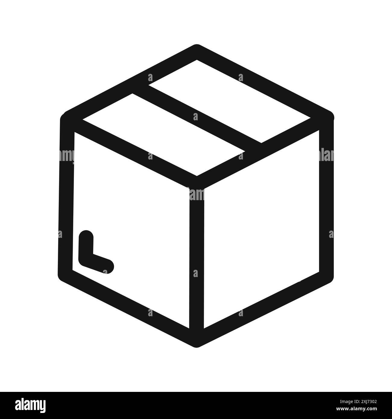 Box icon vector line logo mark or symbol set collection outline style ...