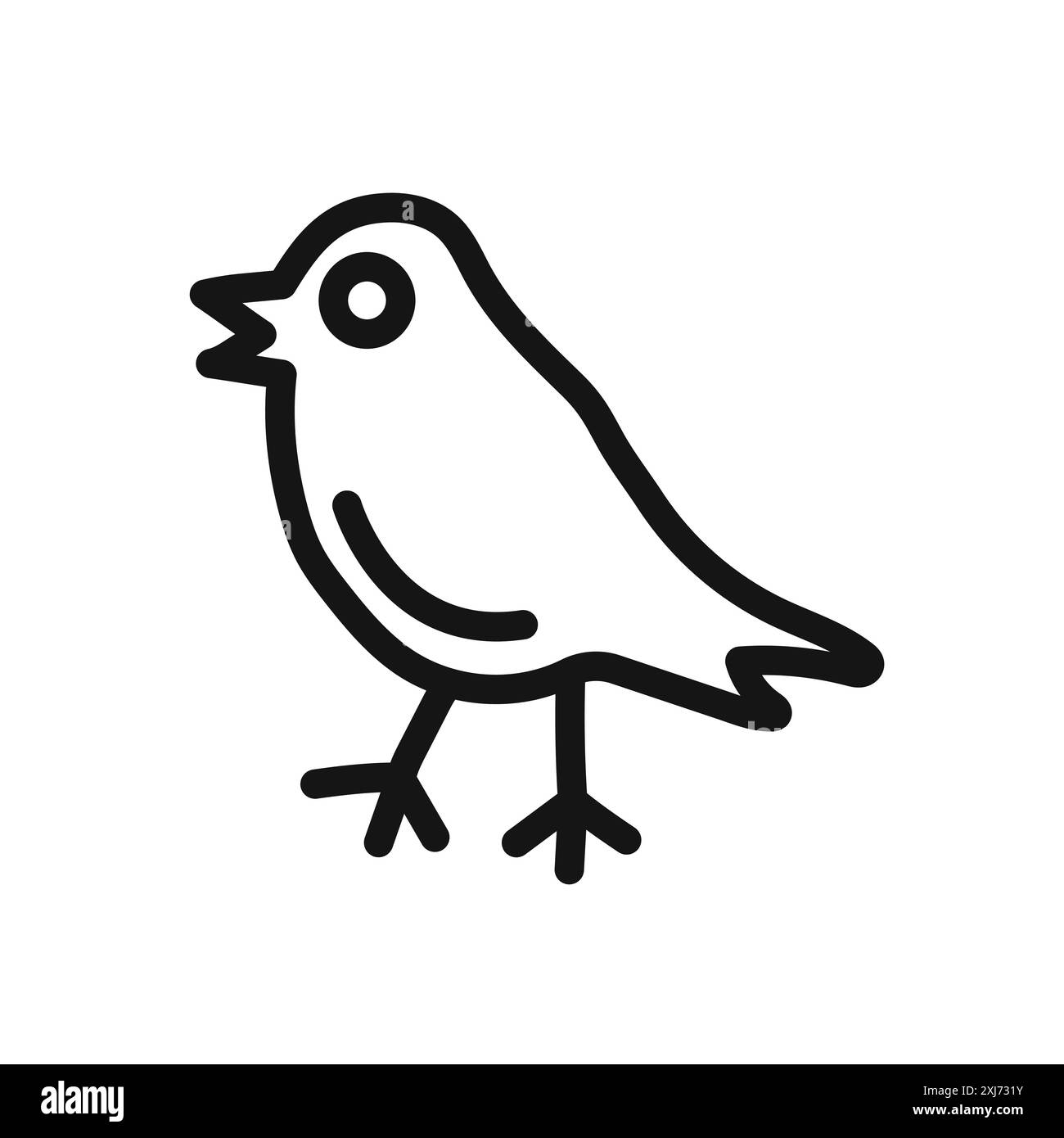 bird icon vector line logo mark or symbol set collection outline style ...