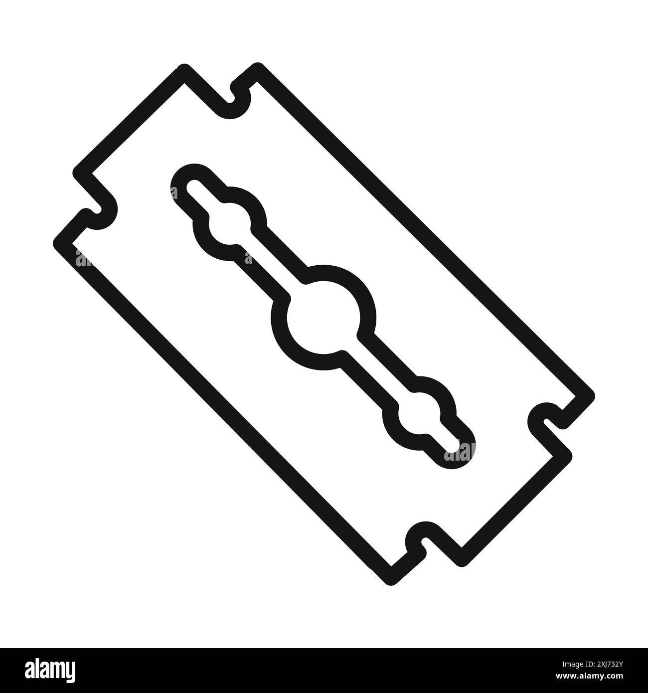 Blade razor icon vector line logo mark or symbol set collection outline ...