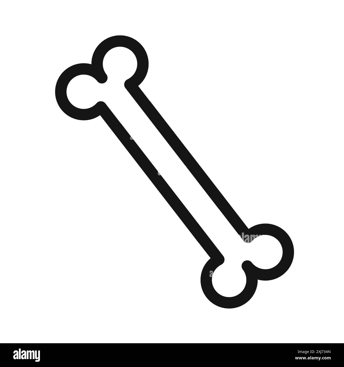 Bone icon vector line logo mark or symbol set collection outline style ...