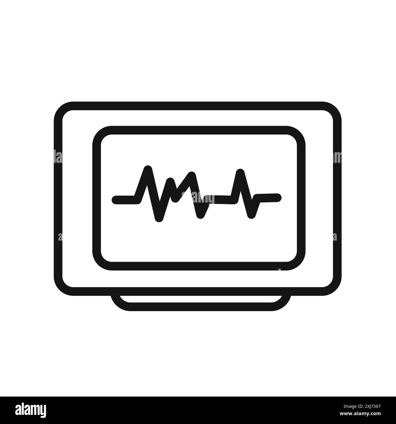 cardiogram icon vector line logo mark or symbol set collection outline style Stock Vector Image ...