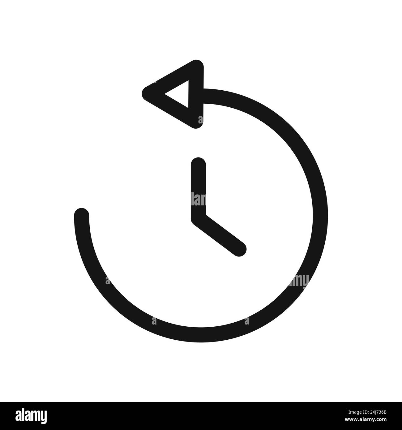 counterclockwise rotation icon vector line logo mark or symbol set ...