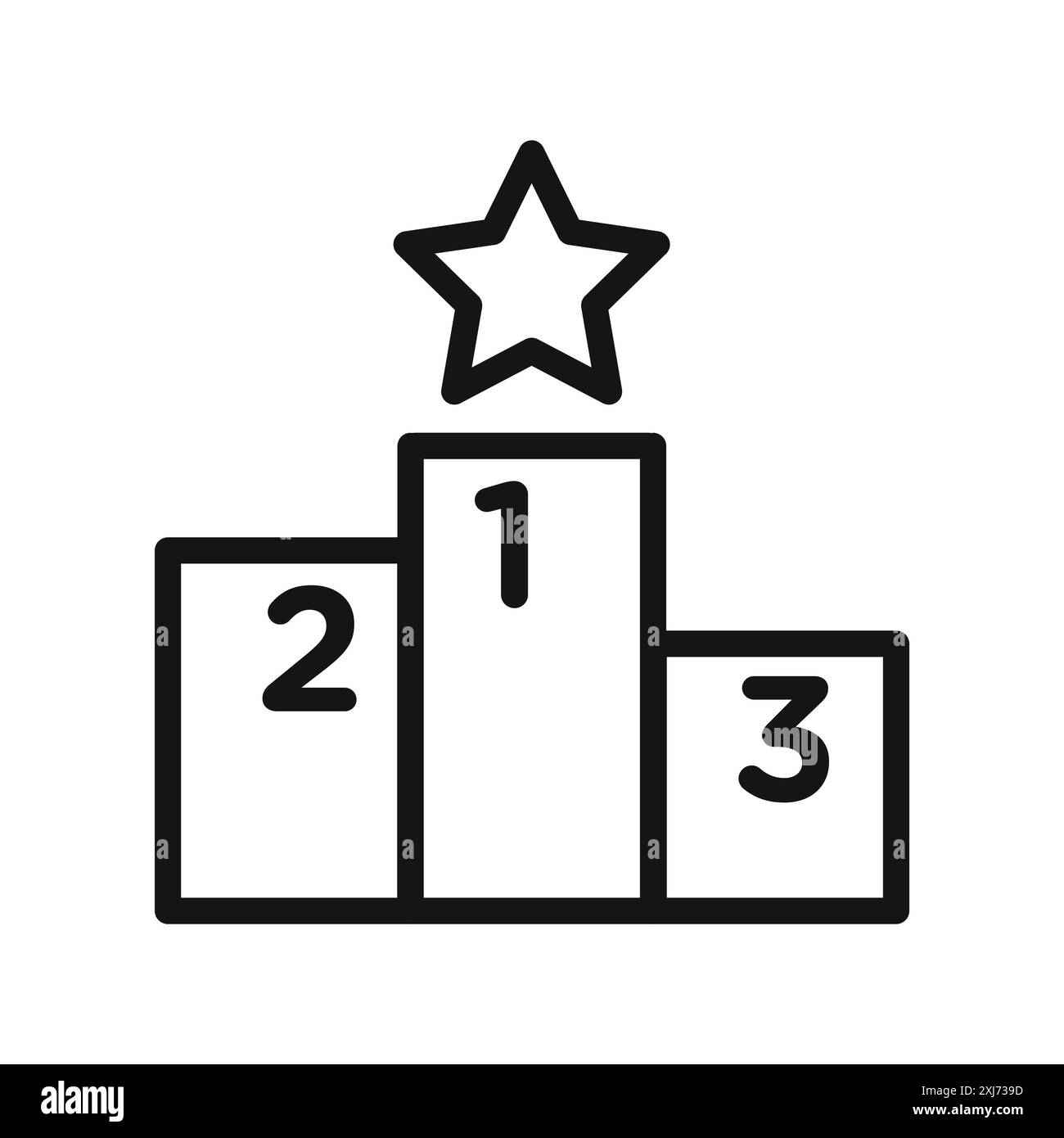 champion podium icon vector line logo mark or symbol set collection ...