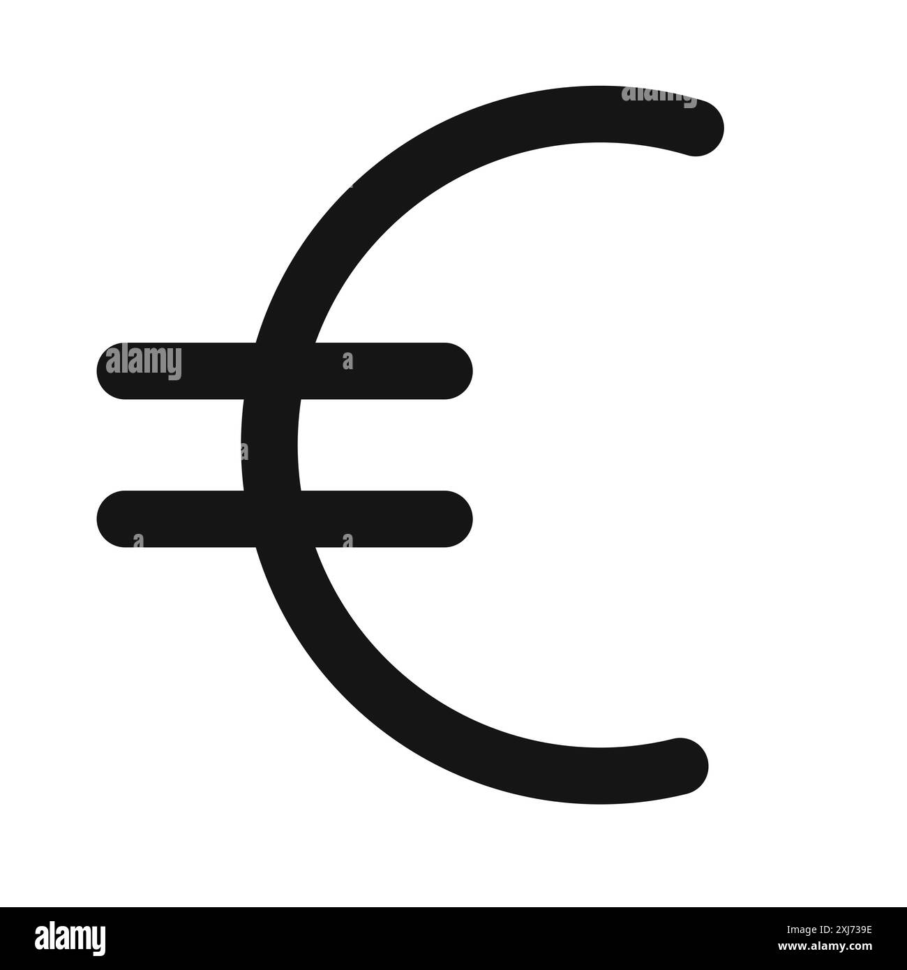 euro sign icon vector line logo mark or symbol set collection outline ...