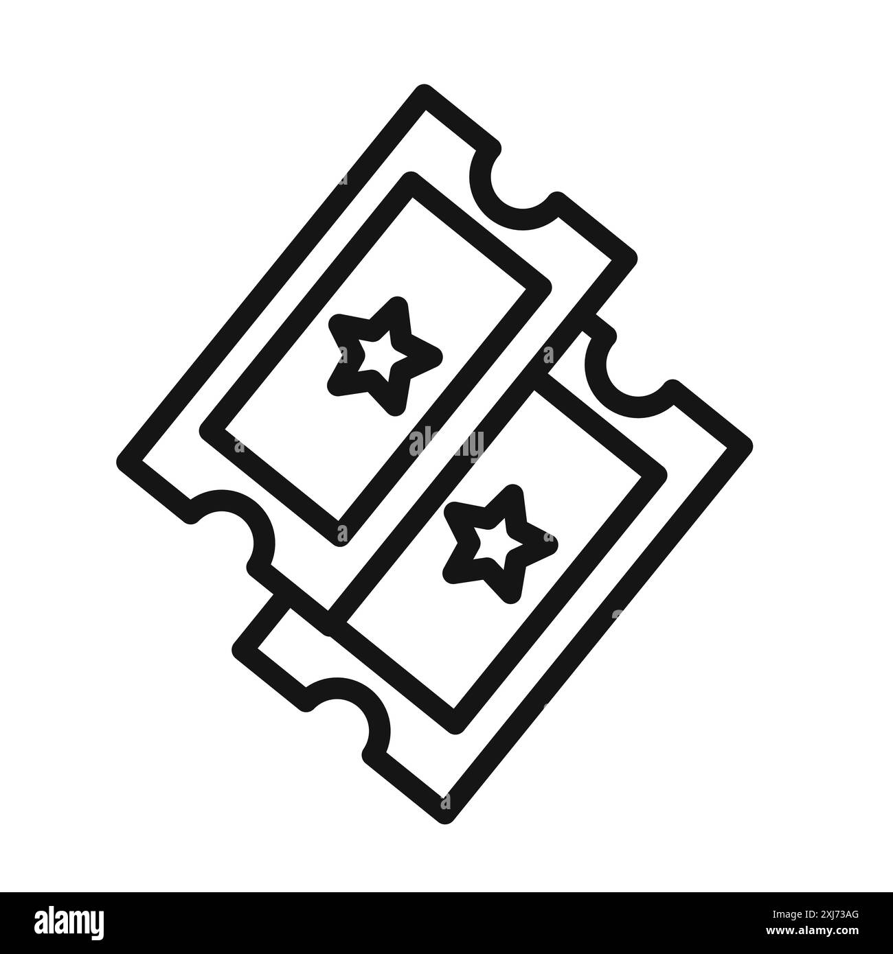 Cinema ticket icon vector line logo mark or symbol set collection ...