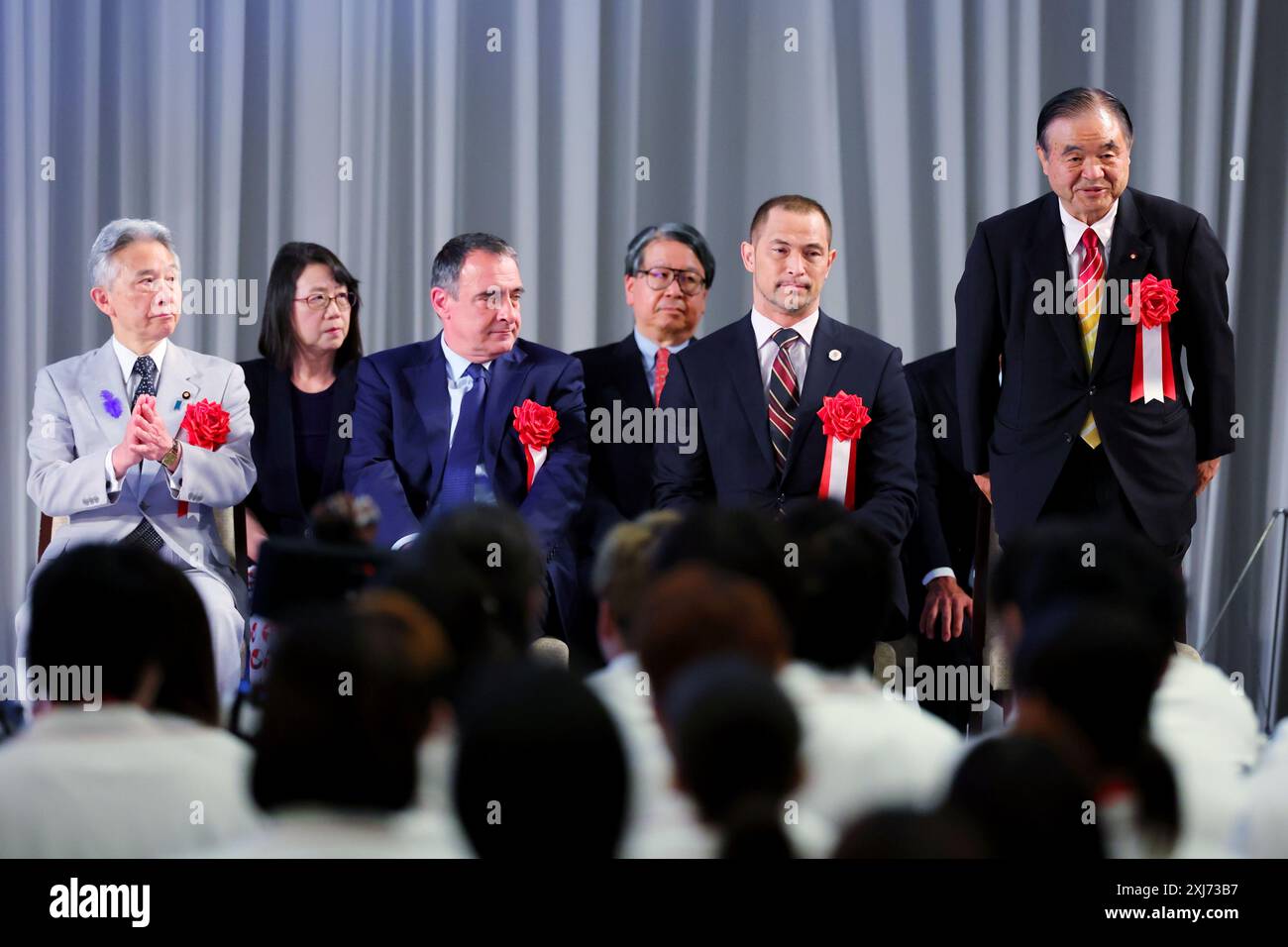 (L-R) Masahito Moriyama, Philippe Setton, Satoshi Ashidate, Koji ...