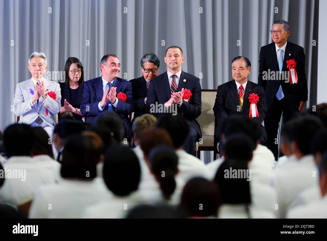 (L-R) Masahito Moriyama, Philippe Setton, Satoshi Ashidate, Koji ...