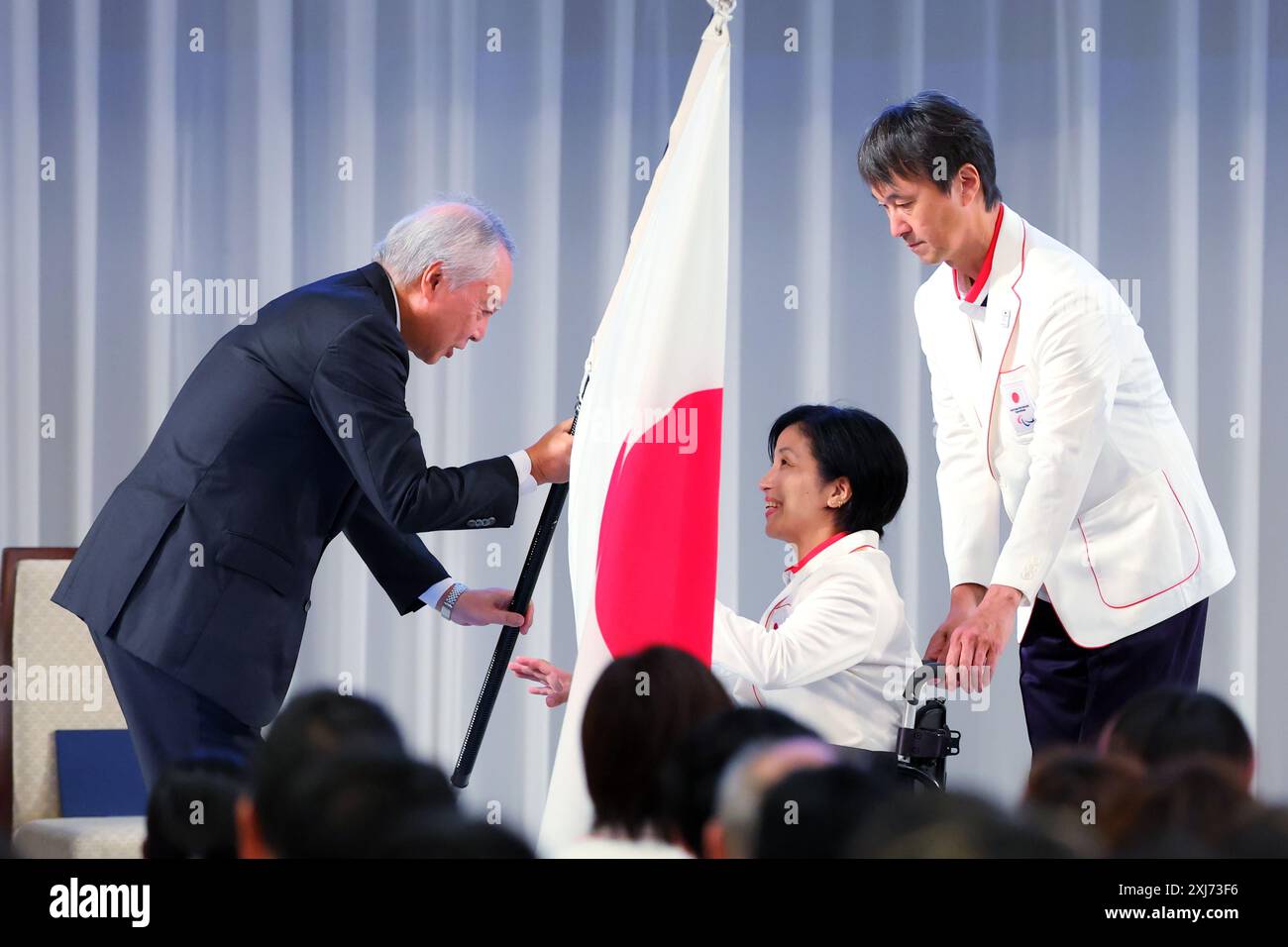(L-R) JPCKazuyuki Mori, Aki Taguchi, Yoshihiro Nakazawa(JPN), JULY 16 ...