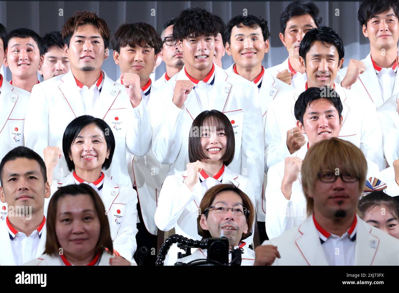 (L-R) Aki Taguchi, An Nishida, Daiki Ishiyama (JPN), JULY 16, 2024 : Japan National Team ...