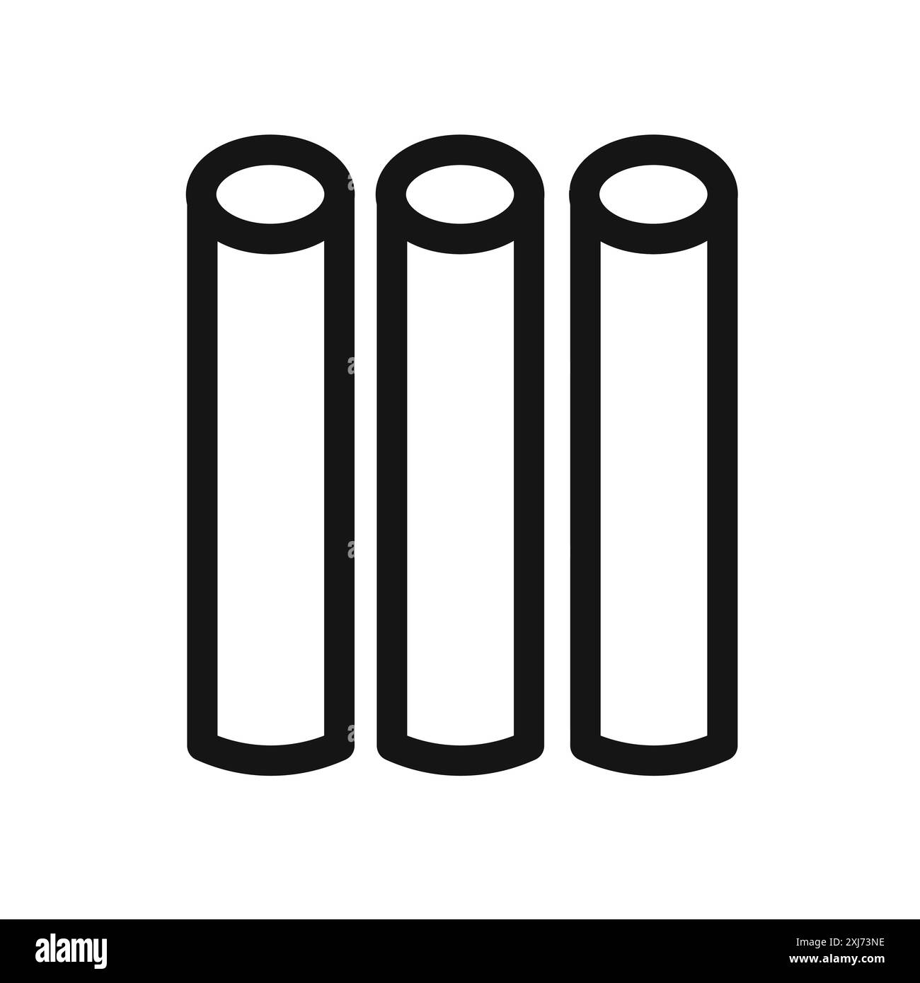 Chalk icon vector line logo mark or symbol set collection outline style ...