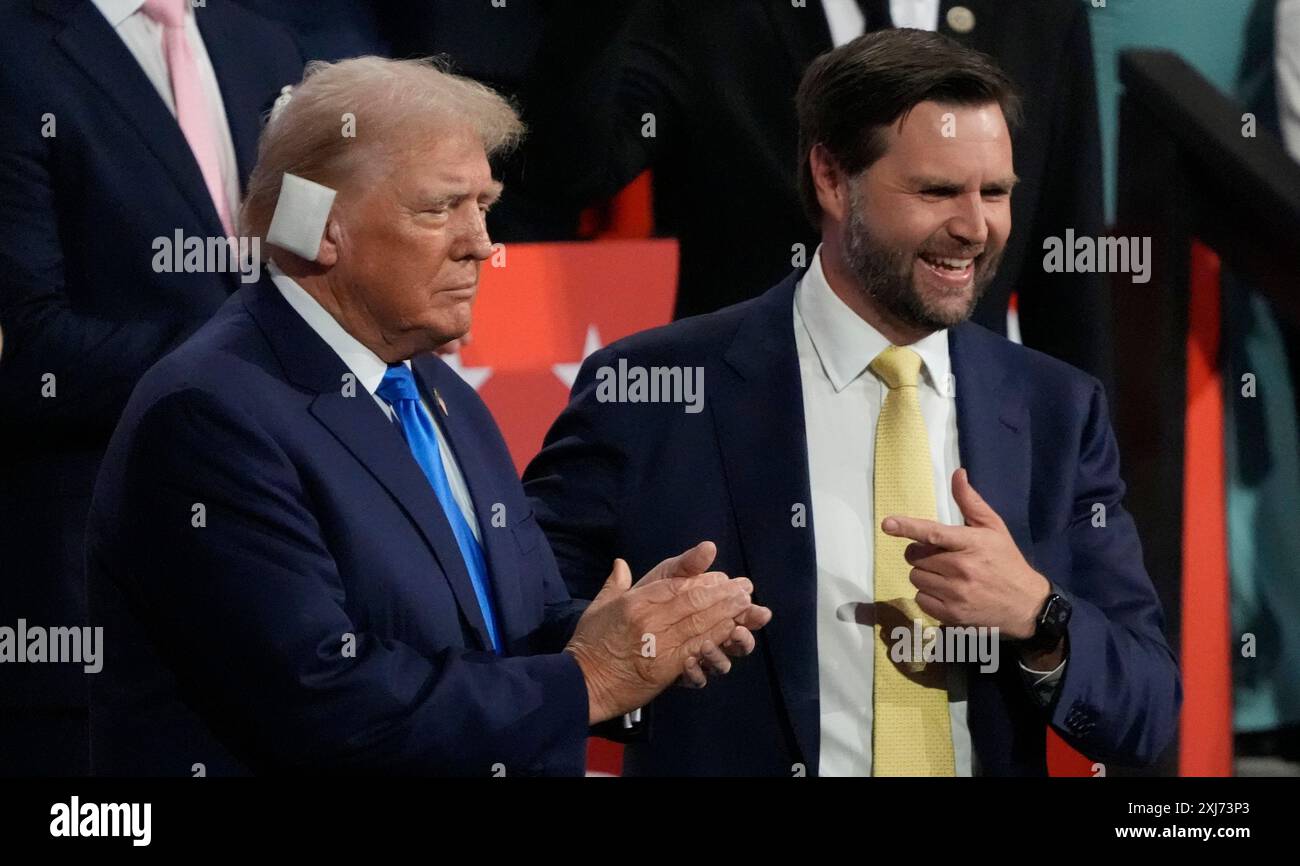 Milwaukee, United States. 16th July, 2024. Former President Donald ...
