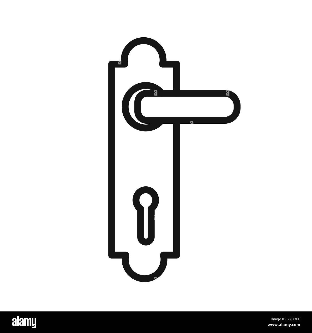 Door knob icon (2) vector line logo mark or symbol set collection ...