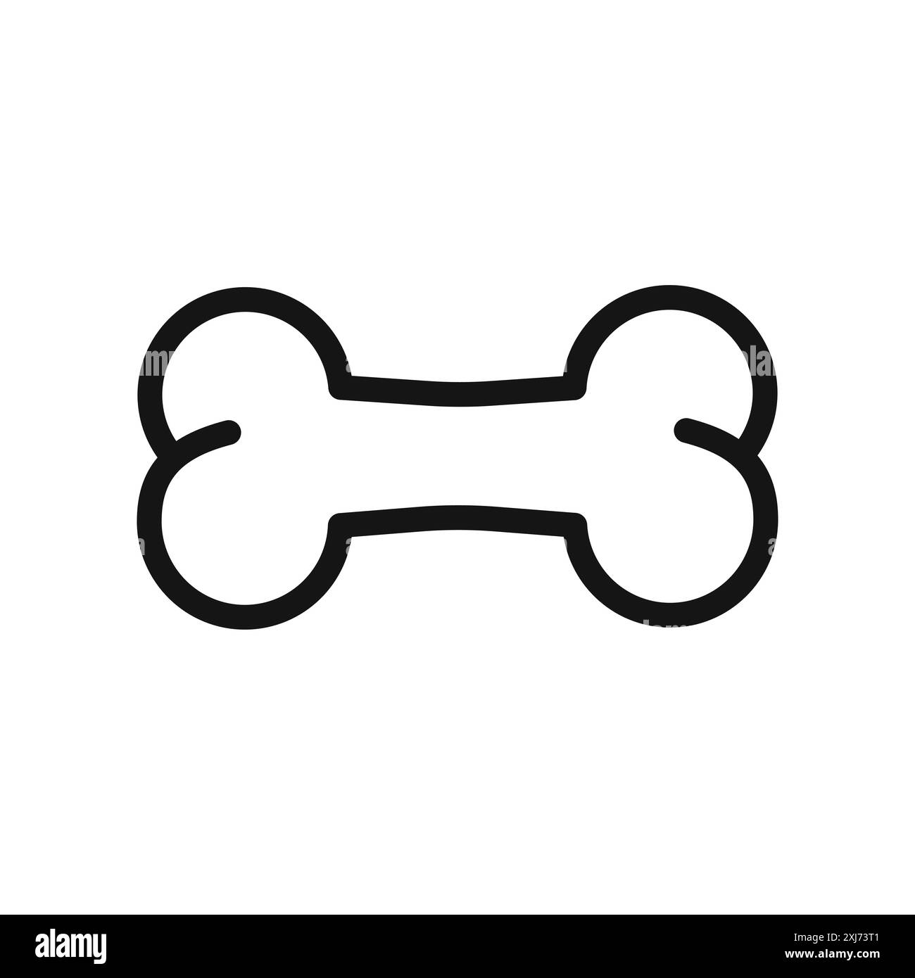 Dog bone icon vector line logo mark or symbol set collection outline ...