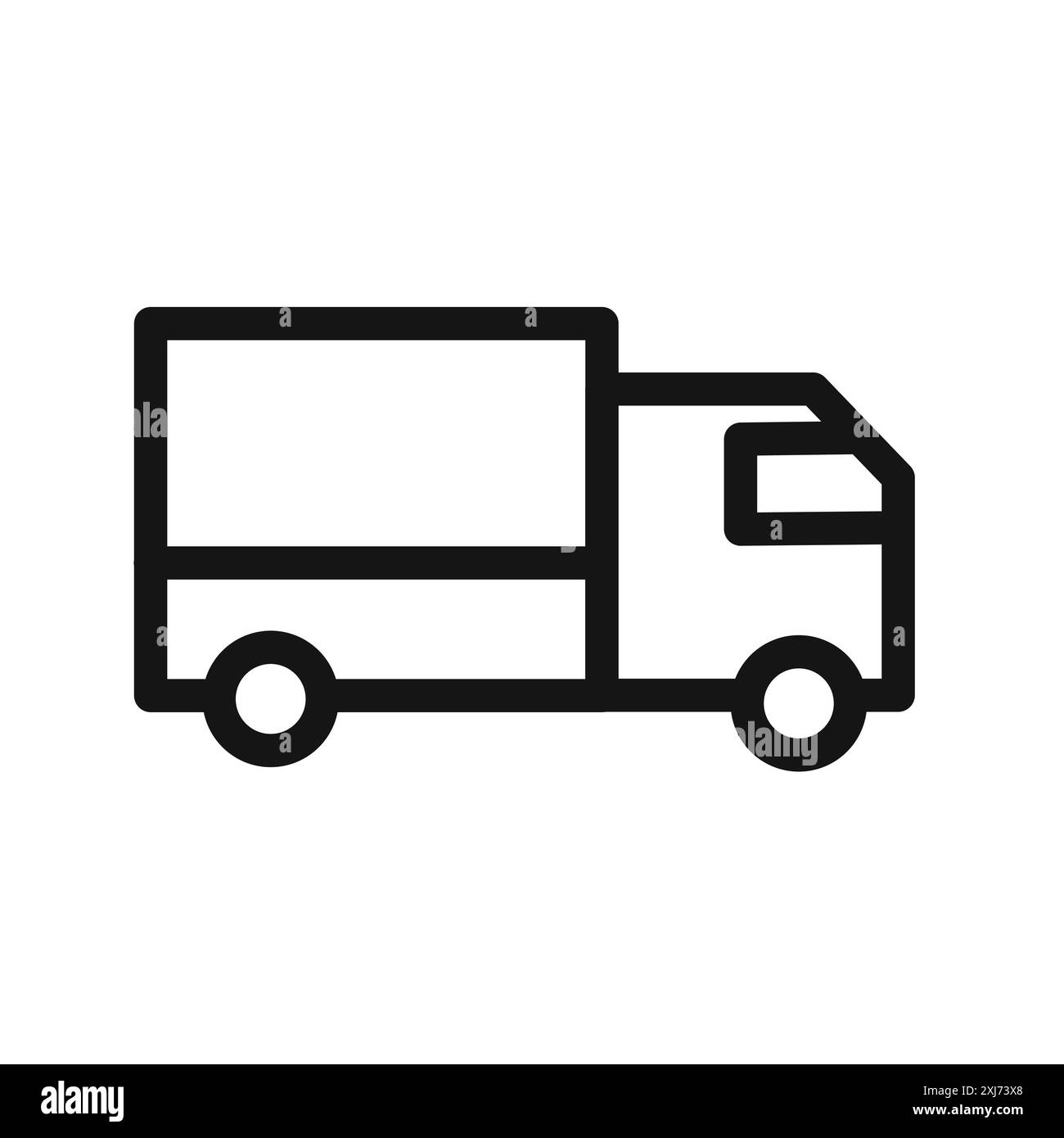 delivery truck icon vector line logo mark or symbol set collection ...