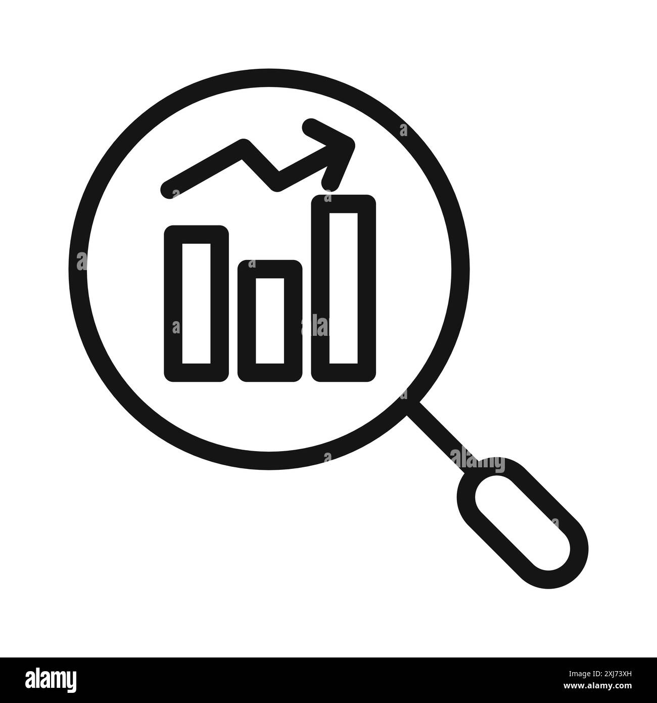 data analysis icon vector line logo mark or symbol set collection ...