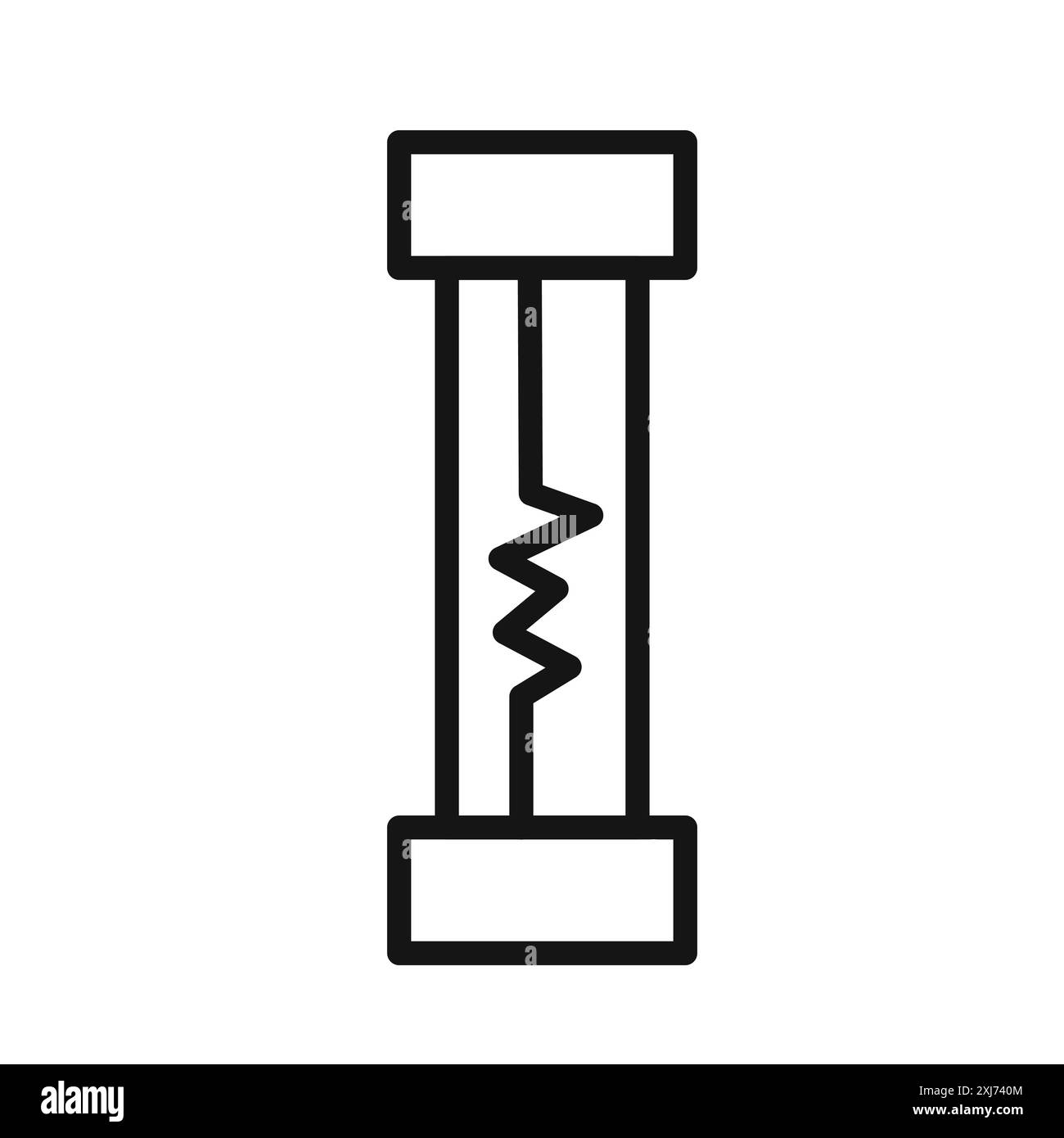 Electric fuse icon vector line logo mark or symbol set collection ...