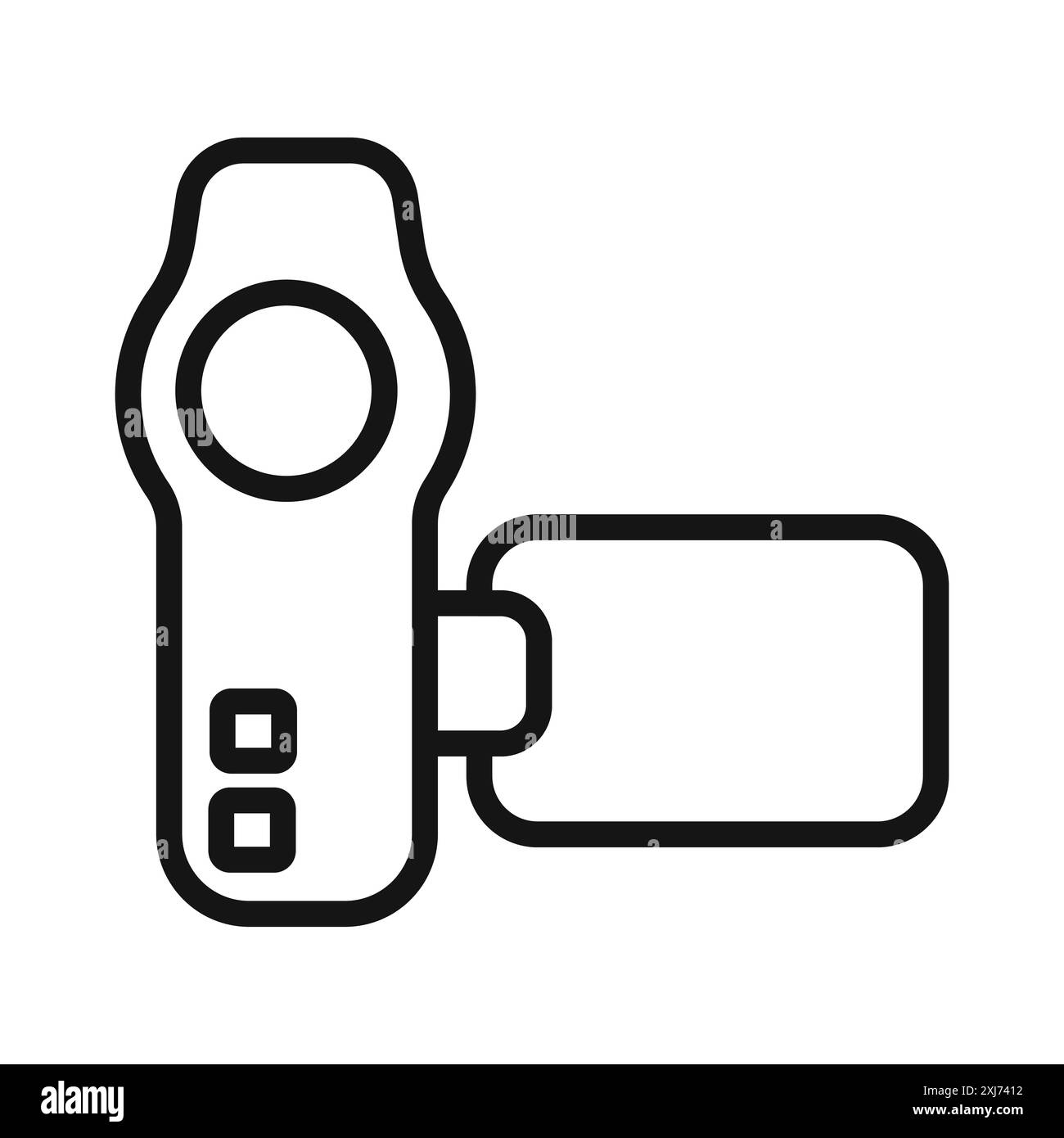 Handy Cam Icon vector line logo mark or symbol set collection outline style Stock Vector Image ...