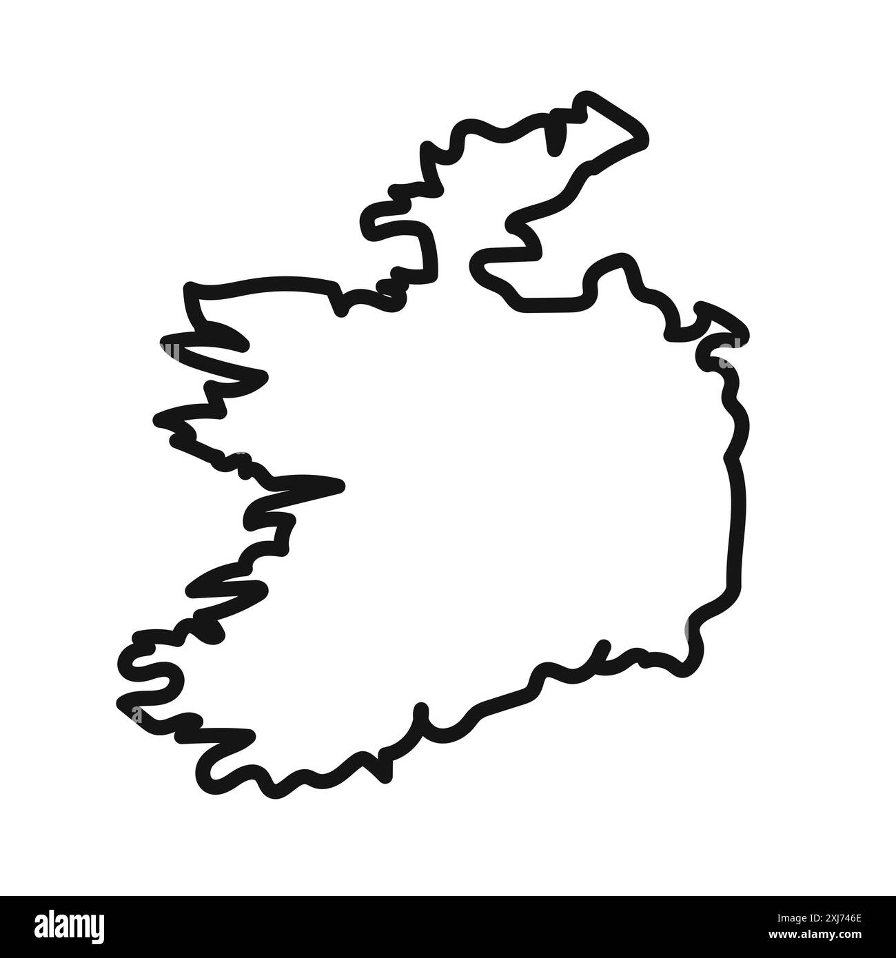 Full map of ireland hi-res stock photography and images - Alamy