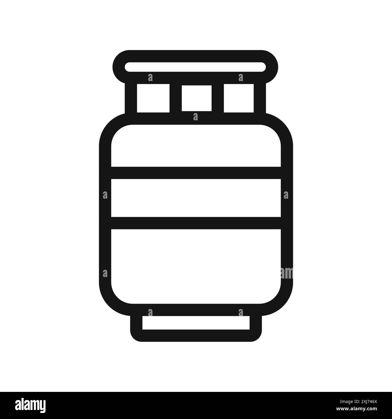 Gas cylinder icon vector line logo mark or symbol set collection outline style Stock Vector ...