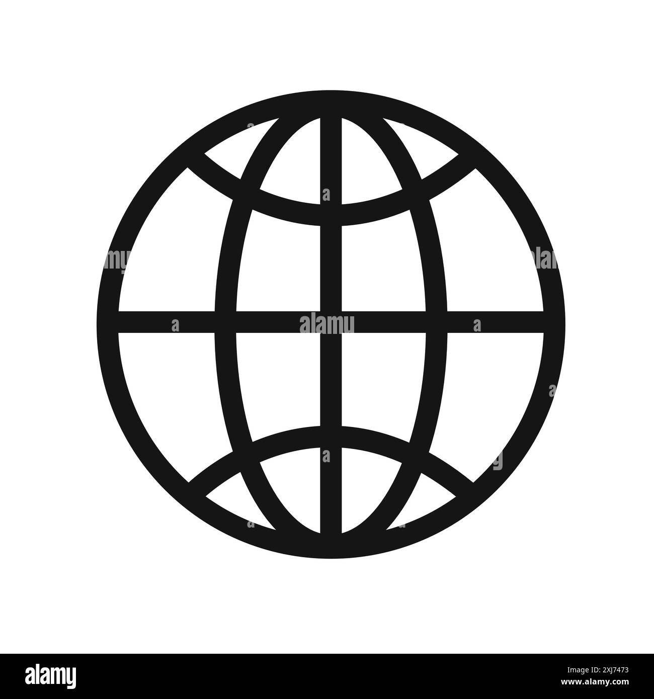 globe icon vector line logo mark or symbol set collection outline style ...