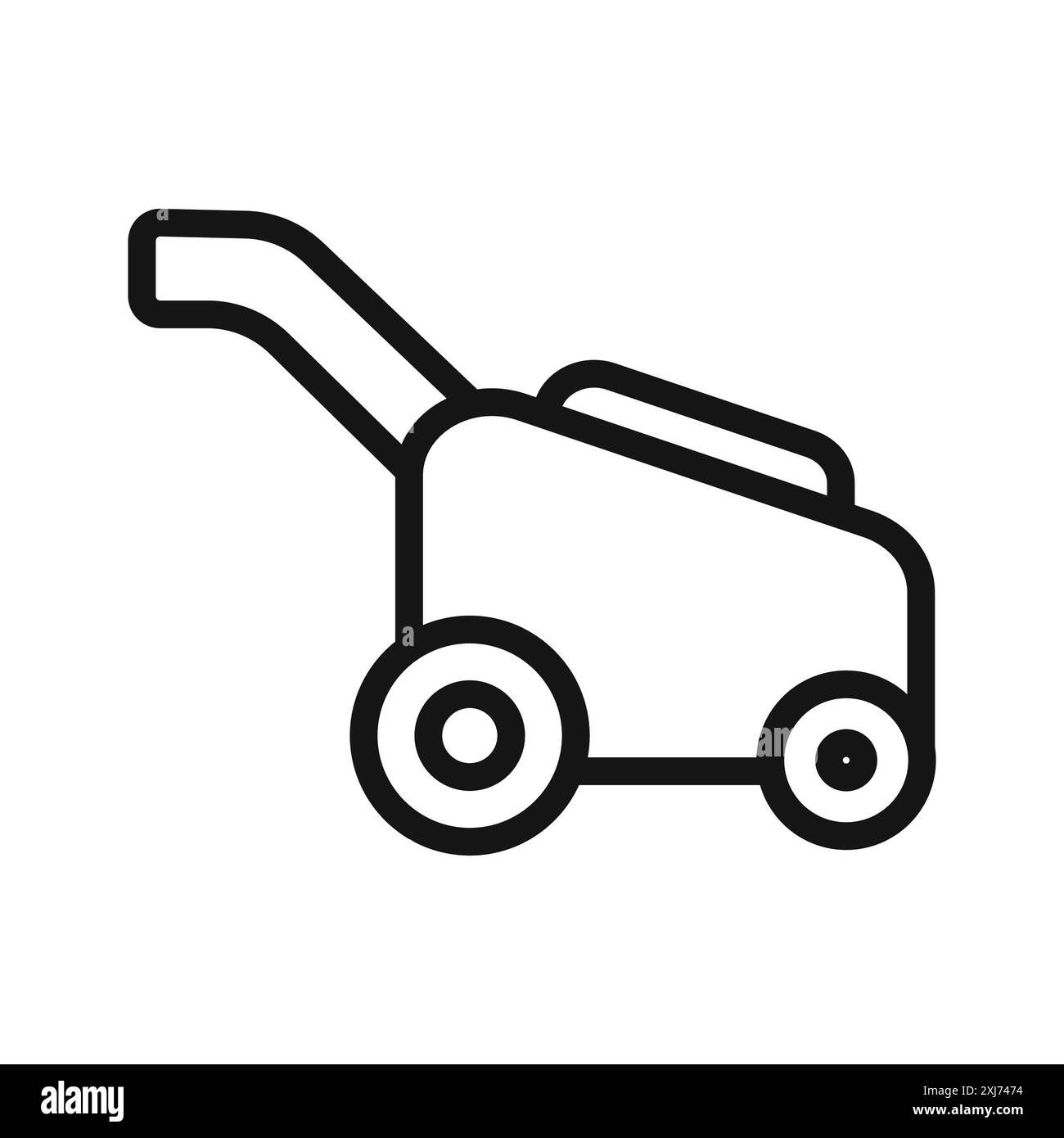 Mower line icon outline Stock Vector Images - Alamy