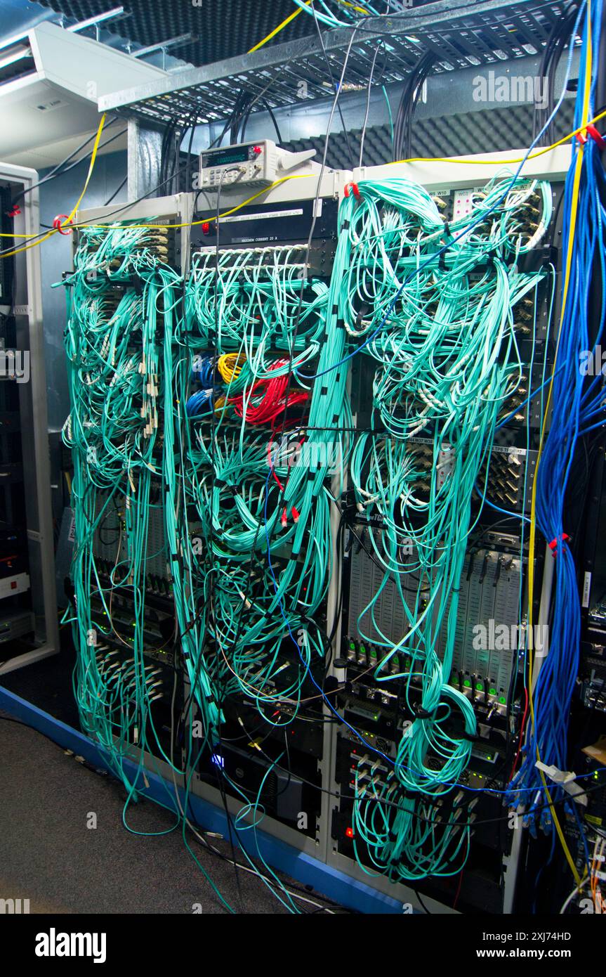 A wiring loom used to connect the Mills Cross Radio Telescope at ...