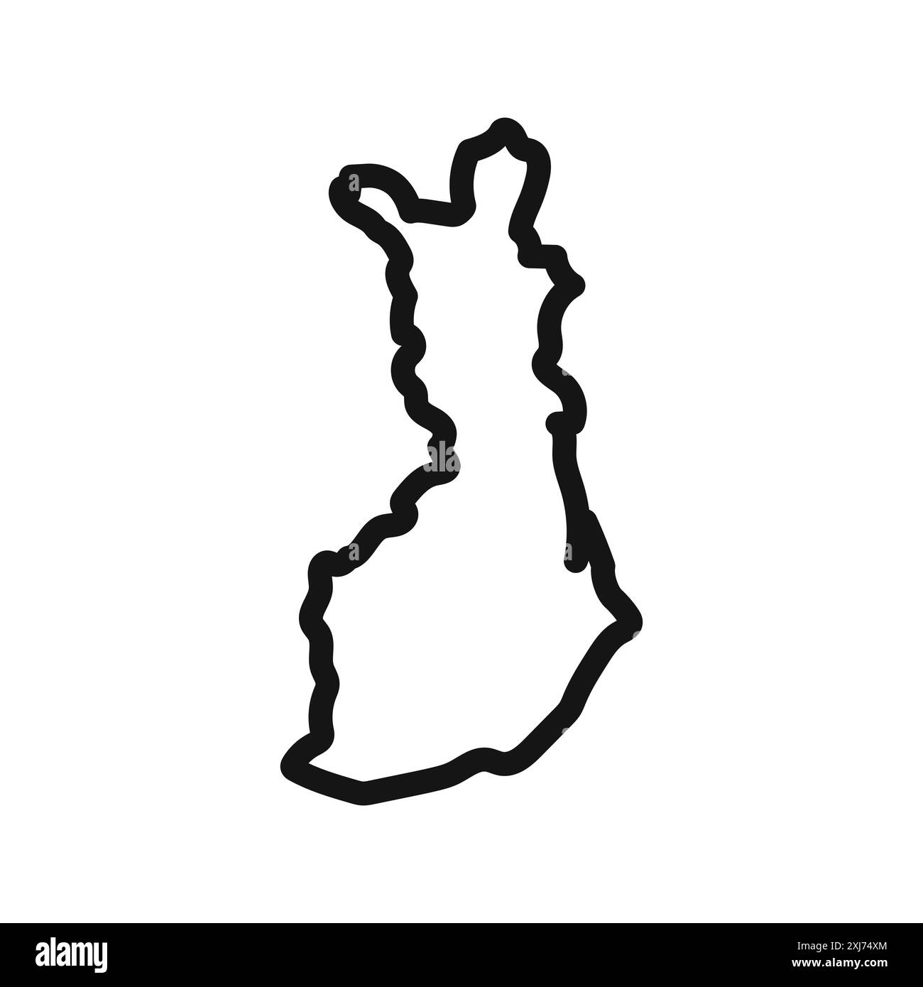map of Finland icon vector line logo mark or symbol set collection ...