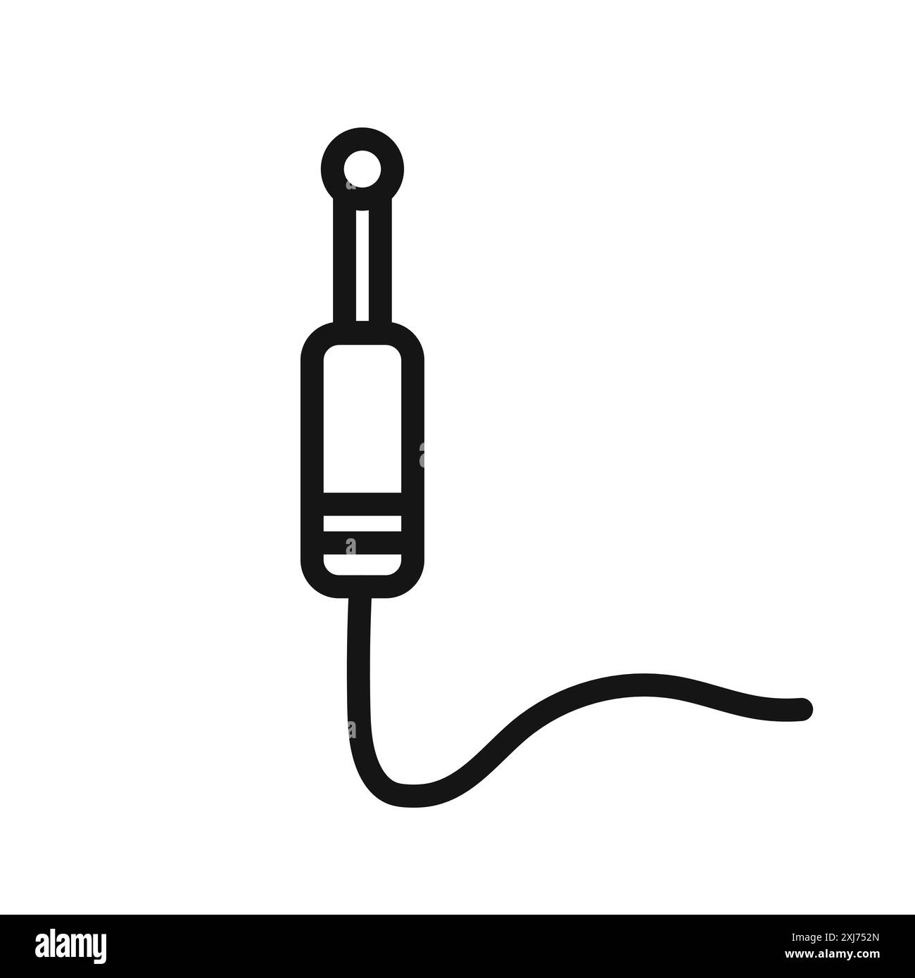 Jack cable icon vector line logo mark or symbol set collection outline ...