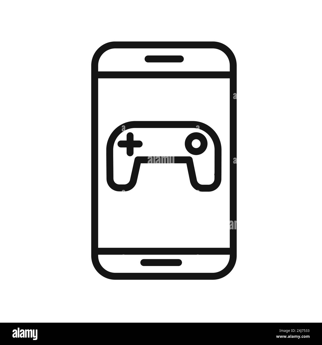 mobile phone game icon vector line logo mark or symbol set collection ...