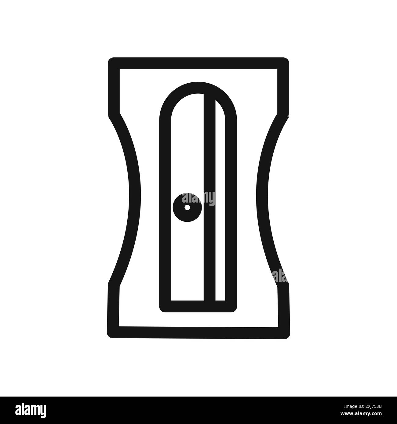 Pencil sharpener icon vector line logo mark or symbol set collection ...