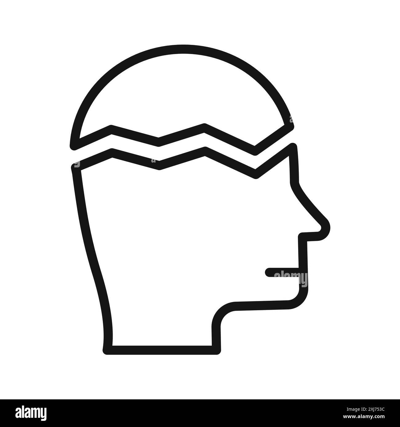 Nervous breakdown icon vector line logo mark or symbol set collection outline style Stock Vector ...