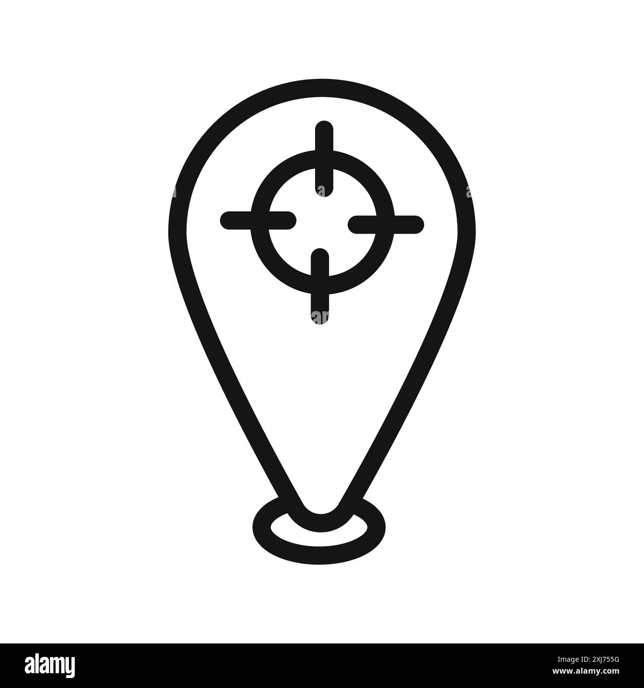 Geo Targeting icon vector line logo mark or symbol set collection outline style Stock Vector ...