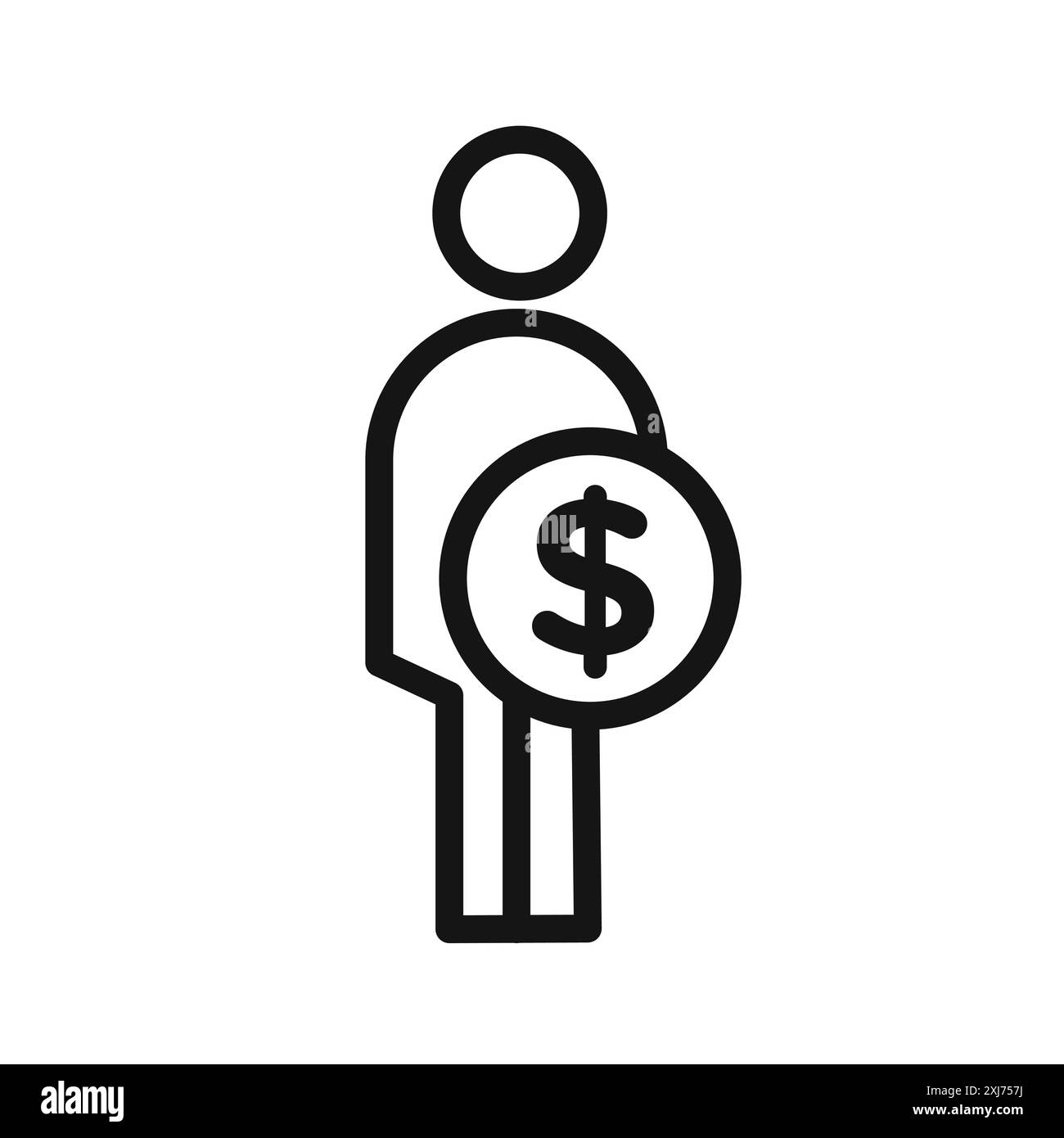 Check mark man logo hi-res stock photography and images - Alamy