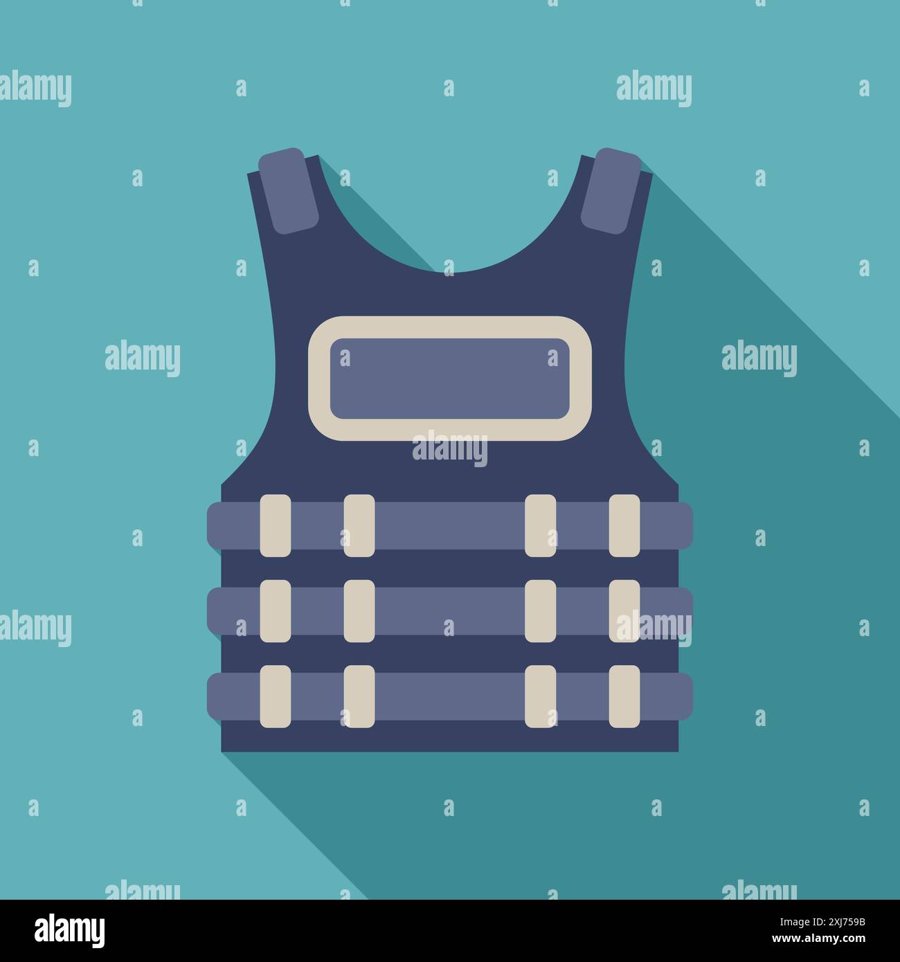 Bulletproof vest designed to protect police and military personnel from ...