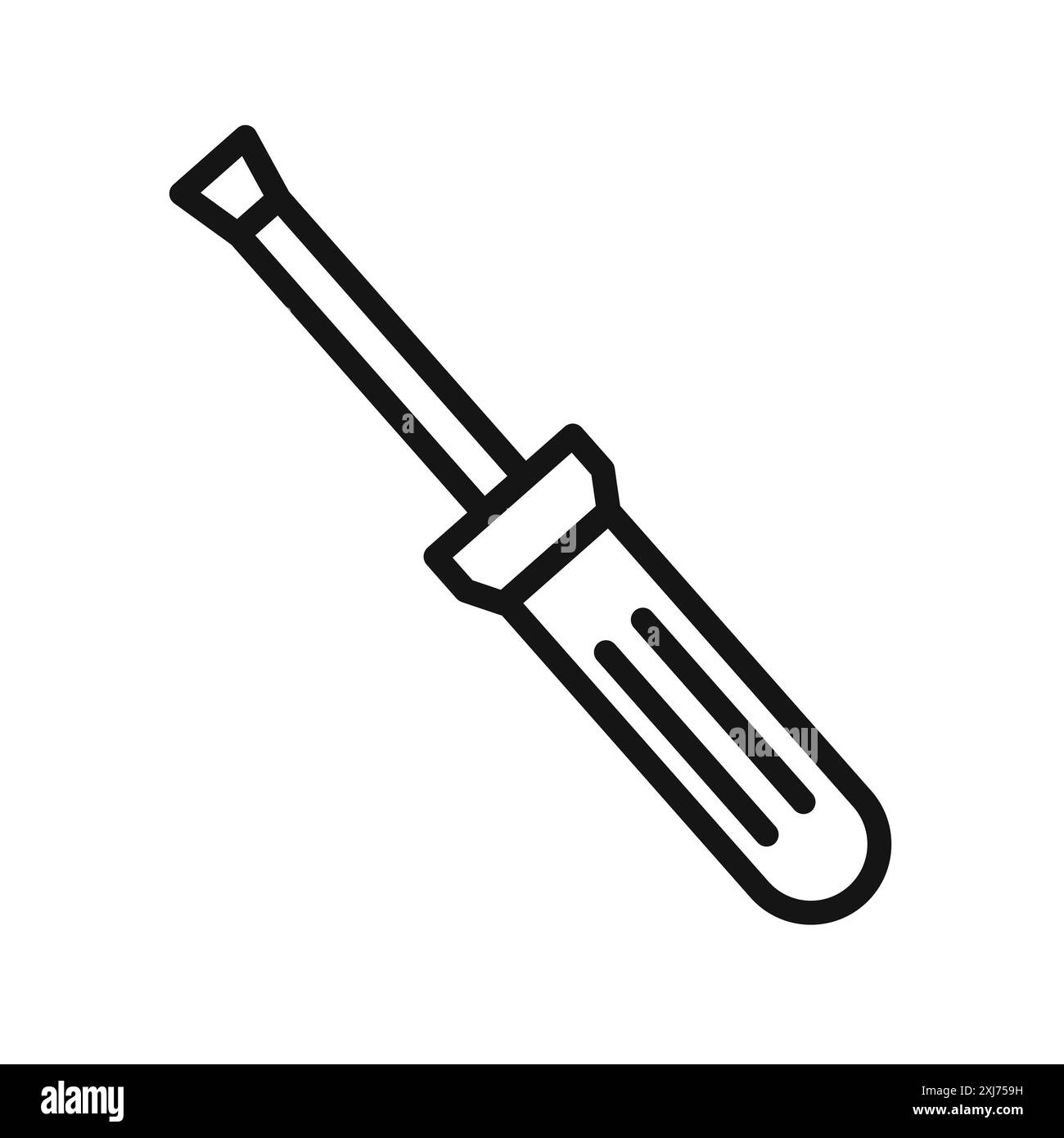 Screwdriver icon vector line logo mark or symbol set collection outline ...