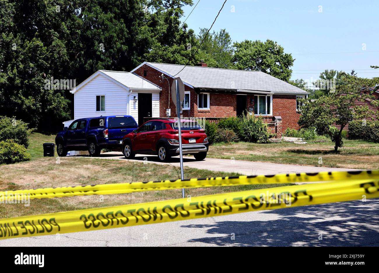 The house of 20-year-old Thomas Matthew Crooks, a shooter of former ...