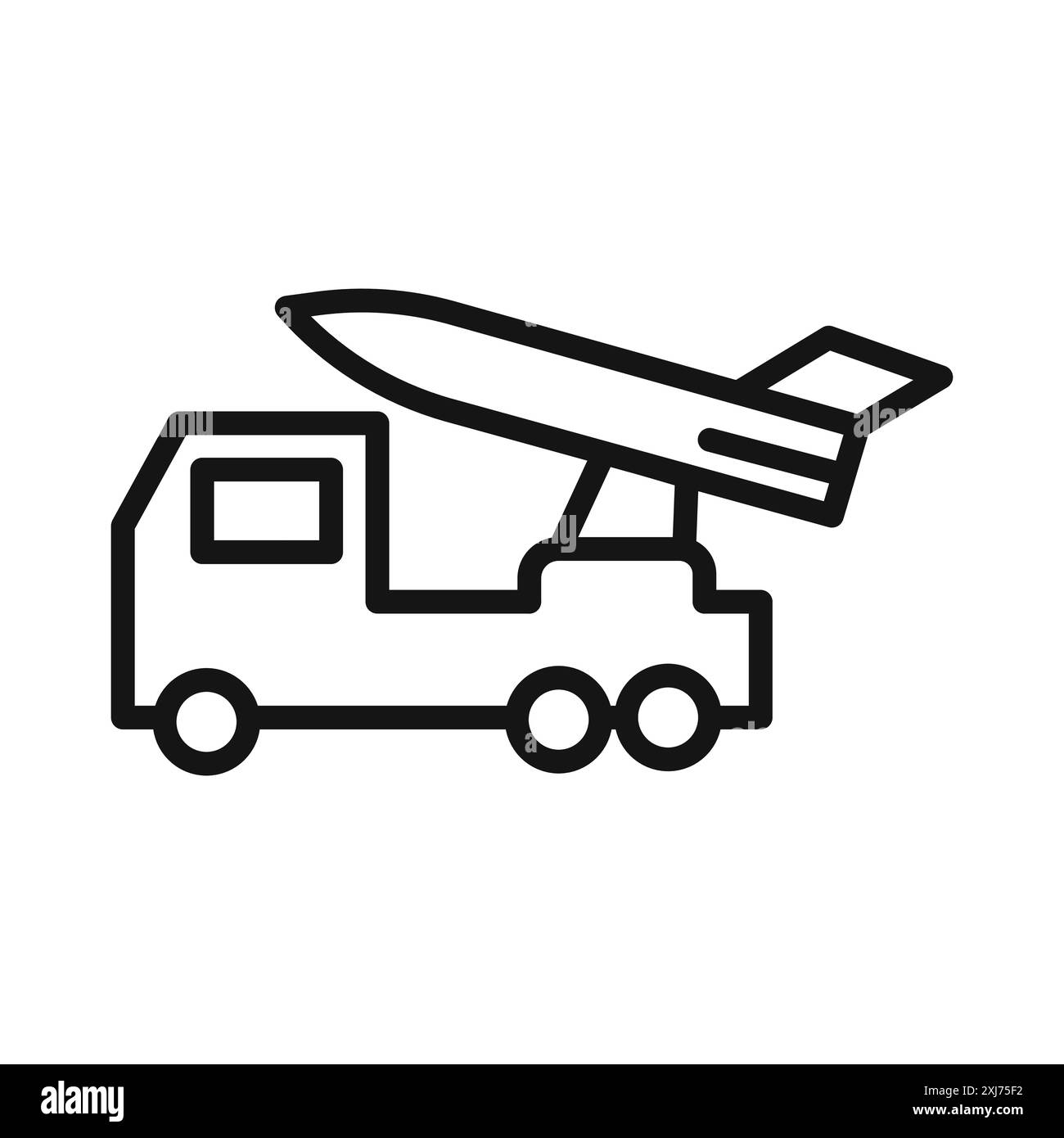 Missile Launcher icon vector line logo mark or symbol set collection ...