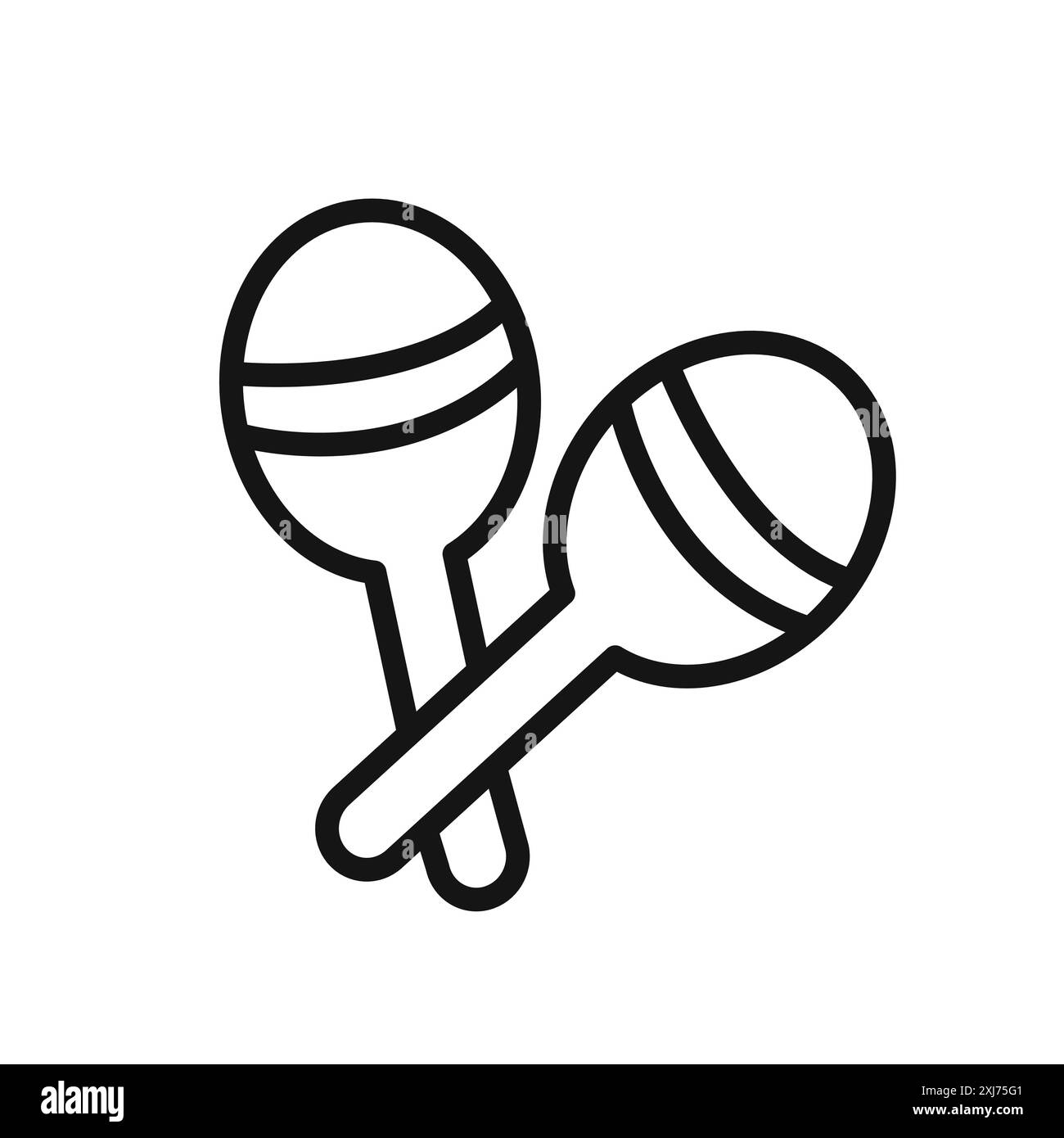 maracas icon vector line logo mark or symbol set collection outline ...