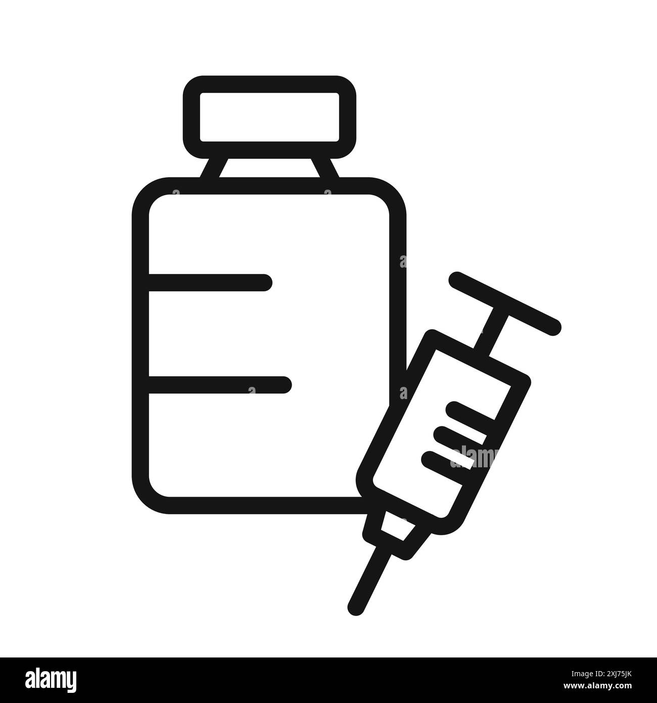 vial medical icon vector line logo mark or symbol set collection ...