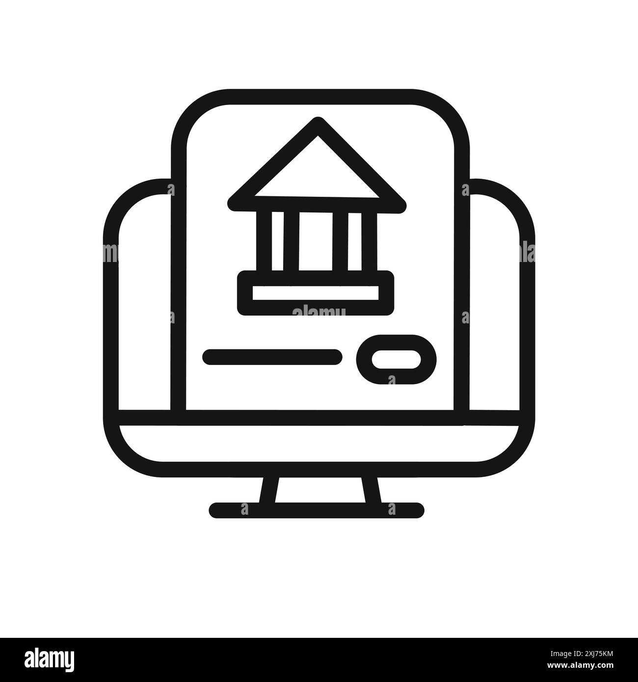 Official information online icon vector line logo mark or symbol set ...