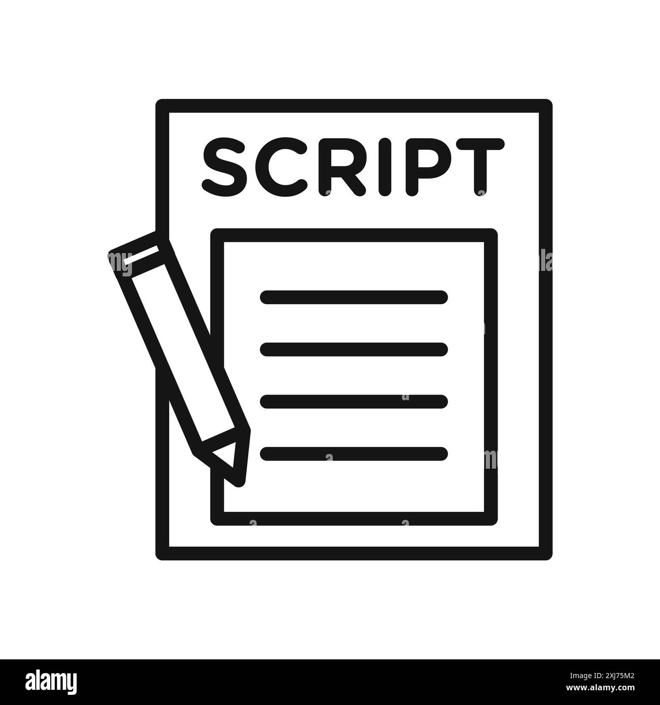 Film script page Cut Out Stock Images & Pictures - Alamy