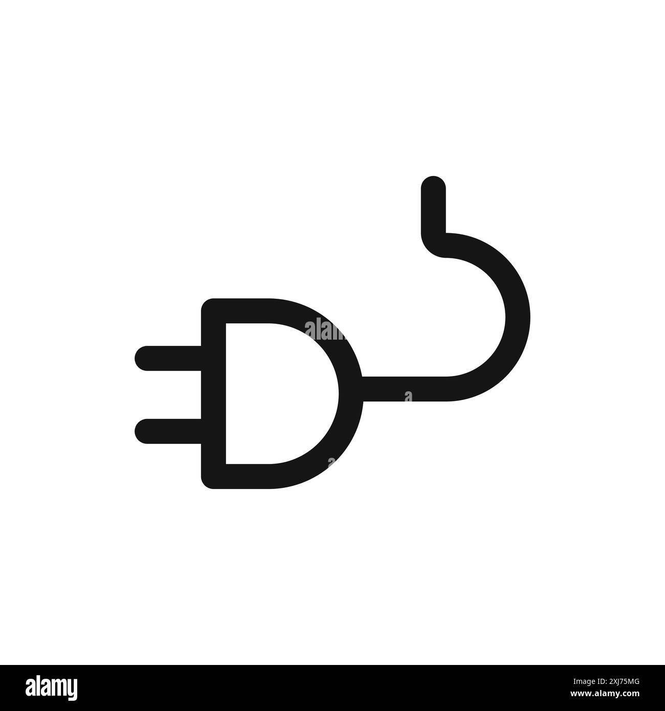 Plug icon vector line logo mark or symbol set collection outline style ...