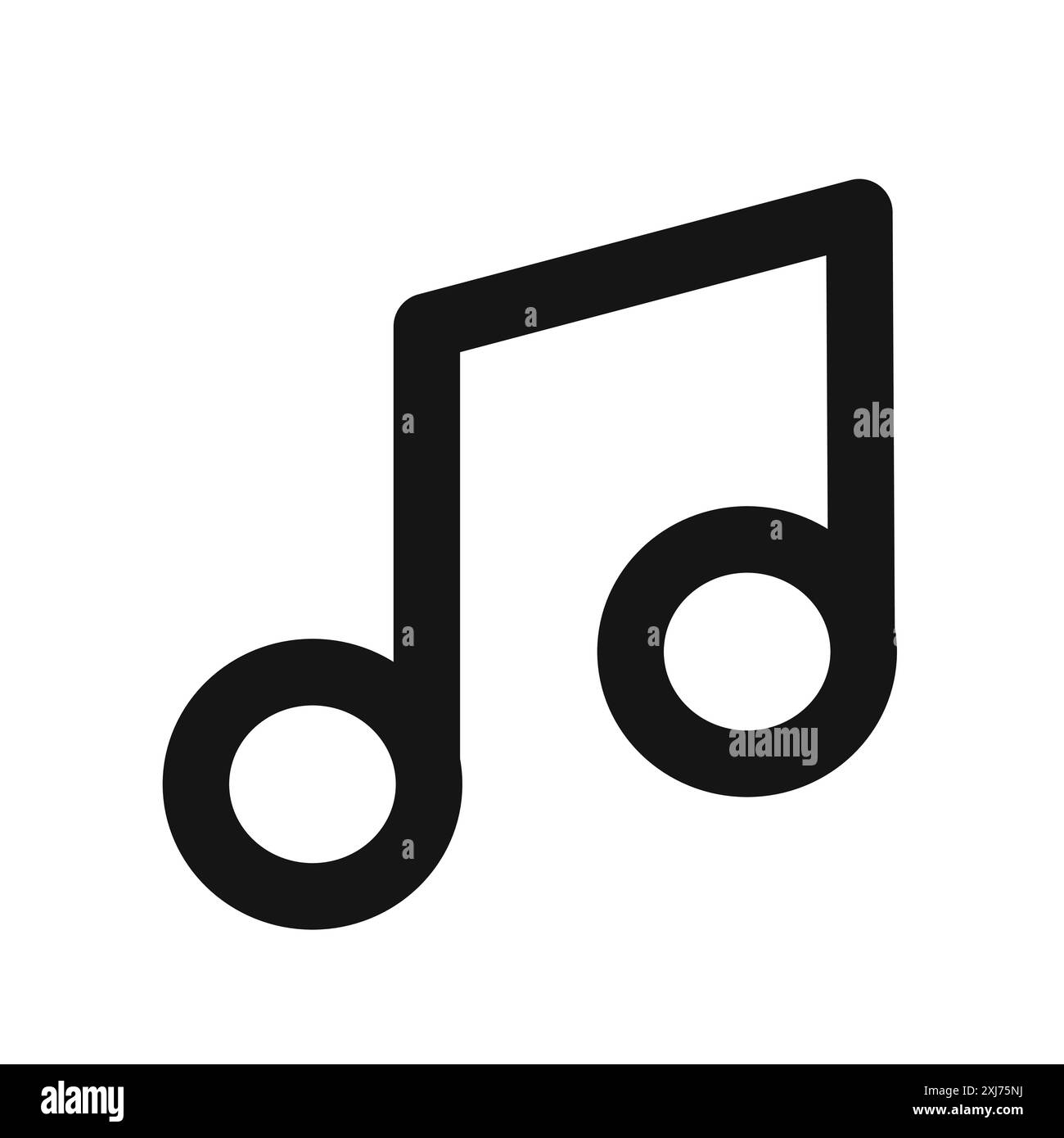 music note icon vector line logo mark or symbol set collection outline ...